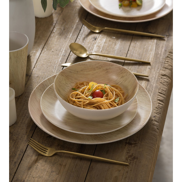 George Oliver Jabreon Melamine Dinnerware Set - Service for 4 & Reviews | Wayfair